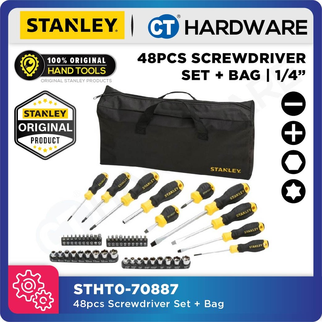 Stanley STHT0-70887 Screwdriver Set 48pcs + Bag ( Hand tools Set ...