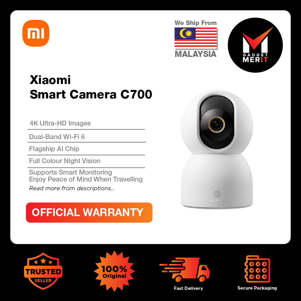 Xiaomi Smart Camera C700 | 4K ultra-HD images | Flagship AI chip | Pet ...