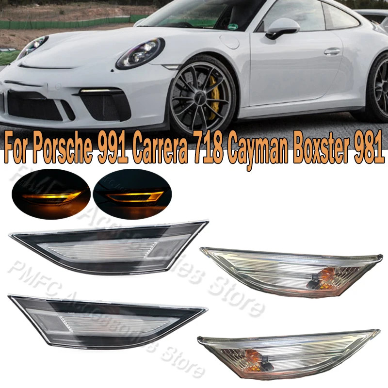 Front Bumper Corner Light Turn Signal Light For Porsche 991 Carrera GTS ...