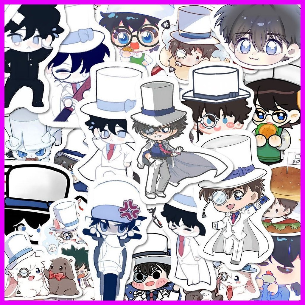 Stickers Detective Conan (63 Sheets) Kaito Kid Detective Conan Q ...
