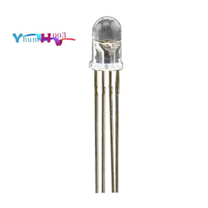 in stock 100pcs 5mm 4 pin RGB LED Common Anode Red Green Blue | Shopee ...