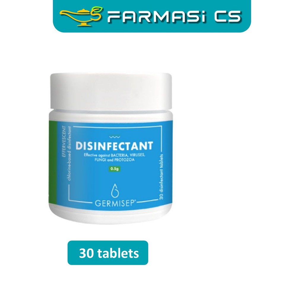 Hovid Germisep Effervescent Chlorine based Disinfectant 0.5g NaDCC x 30 ...