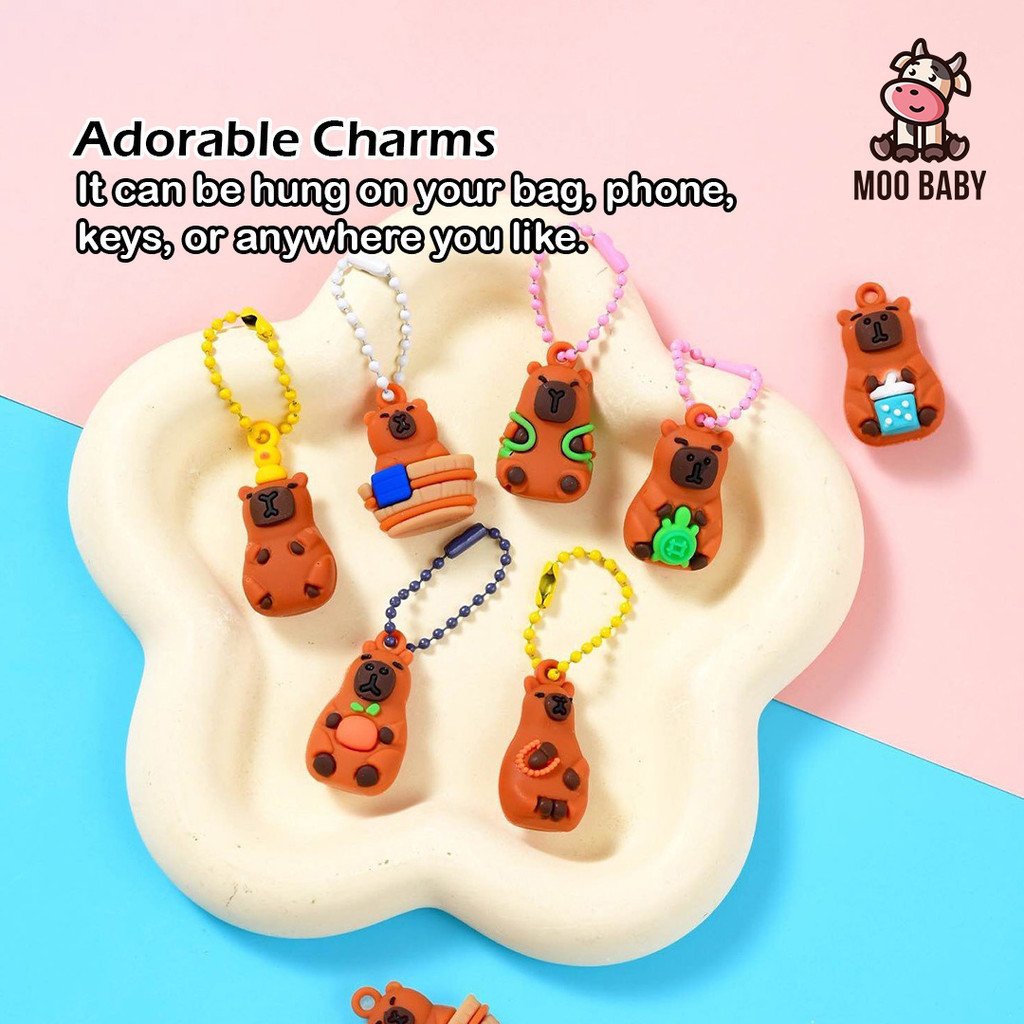 Moo Baby Kapibara Blind Box Kecil Desk Set Murah Capybara Blind Box ...