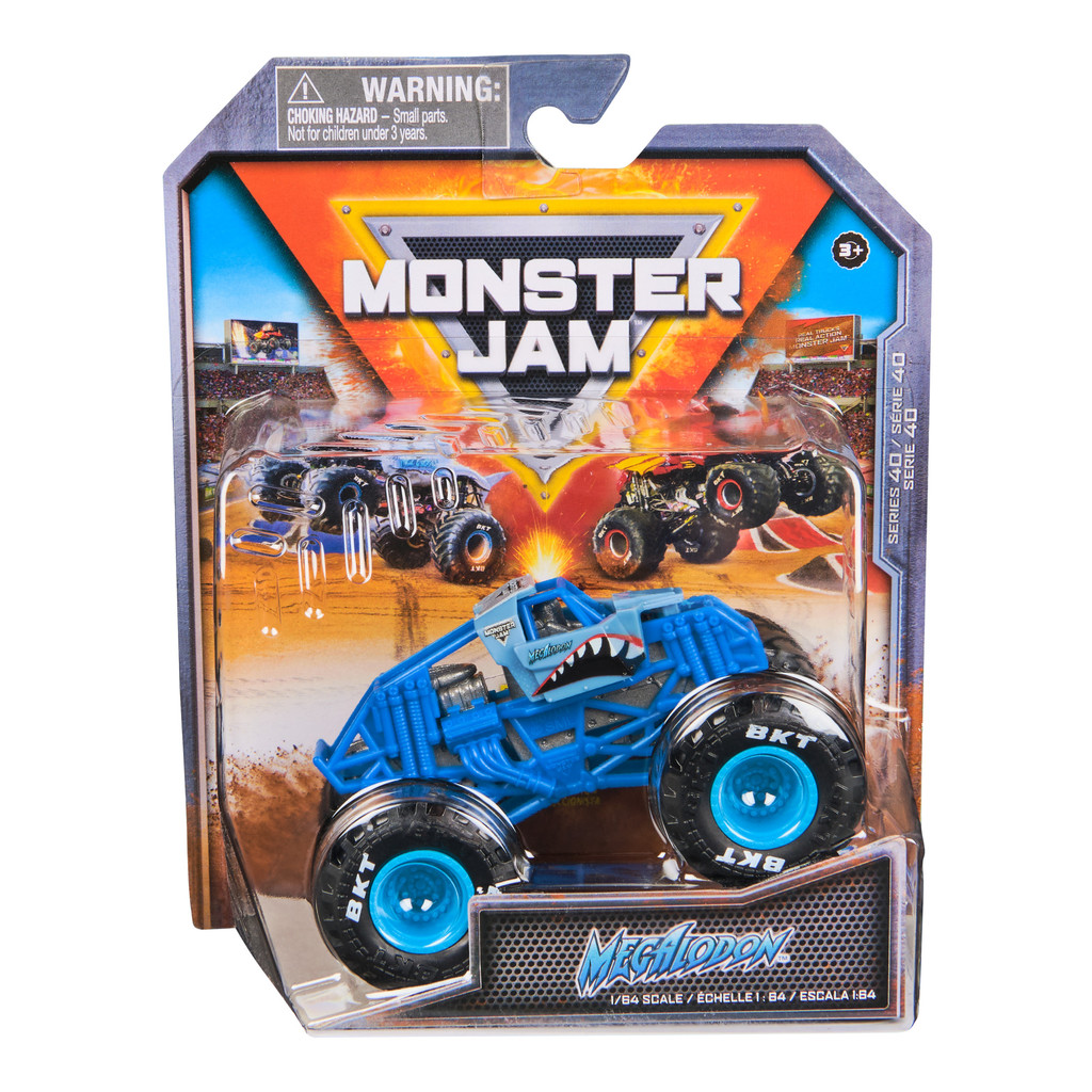 Monster Jam 1:64 Single Pack Series 40 - Megalodon Chase | Shopee Malaysia