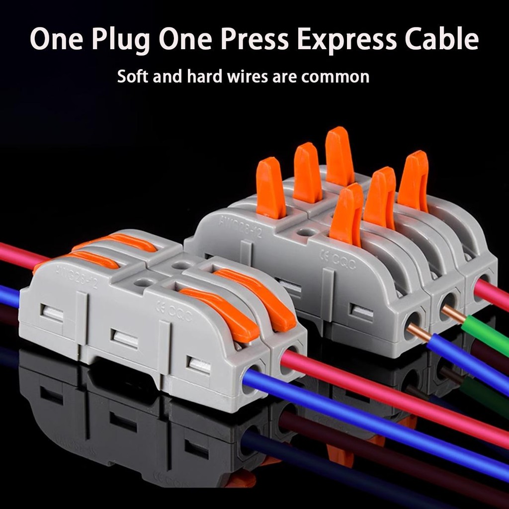 Fast Electrical Wire Connector Terminal with Secure Clamp for Lighting ...