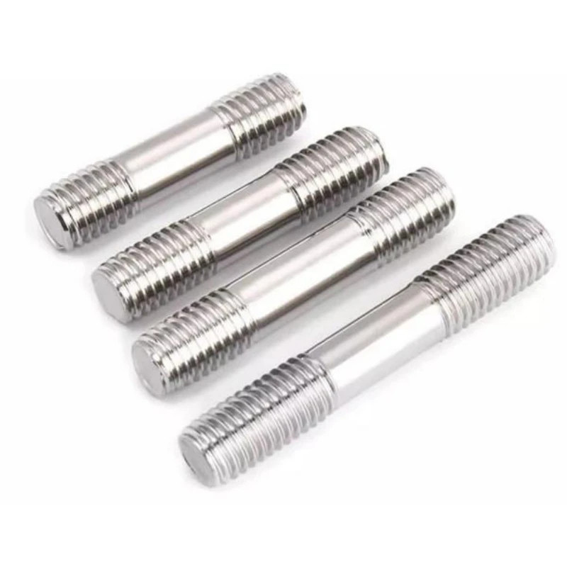 M3 M4 M5 M6 304 Stainless Steel Double End Thread Rod Headless Stud ...