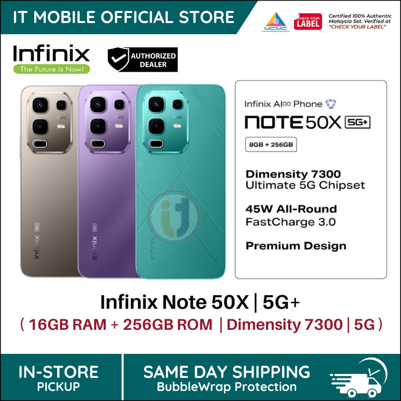 Infinix NOTE 50X 5G Smartphone Dimensity 7300 Ultimate 4nm 120Hz ...
