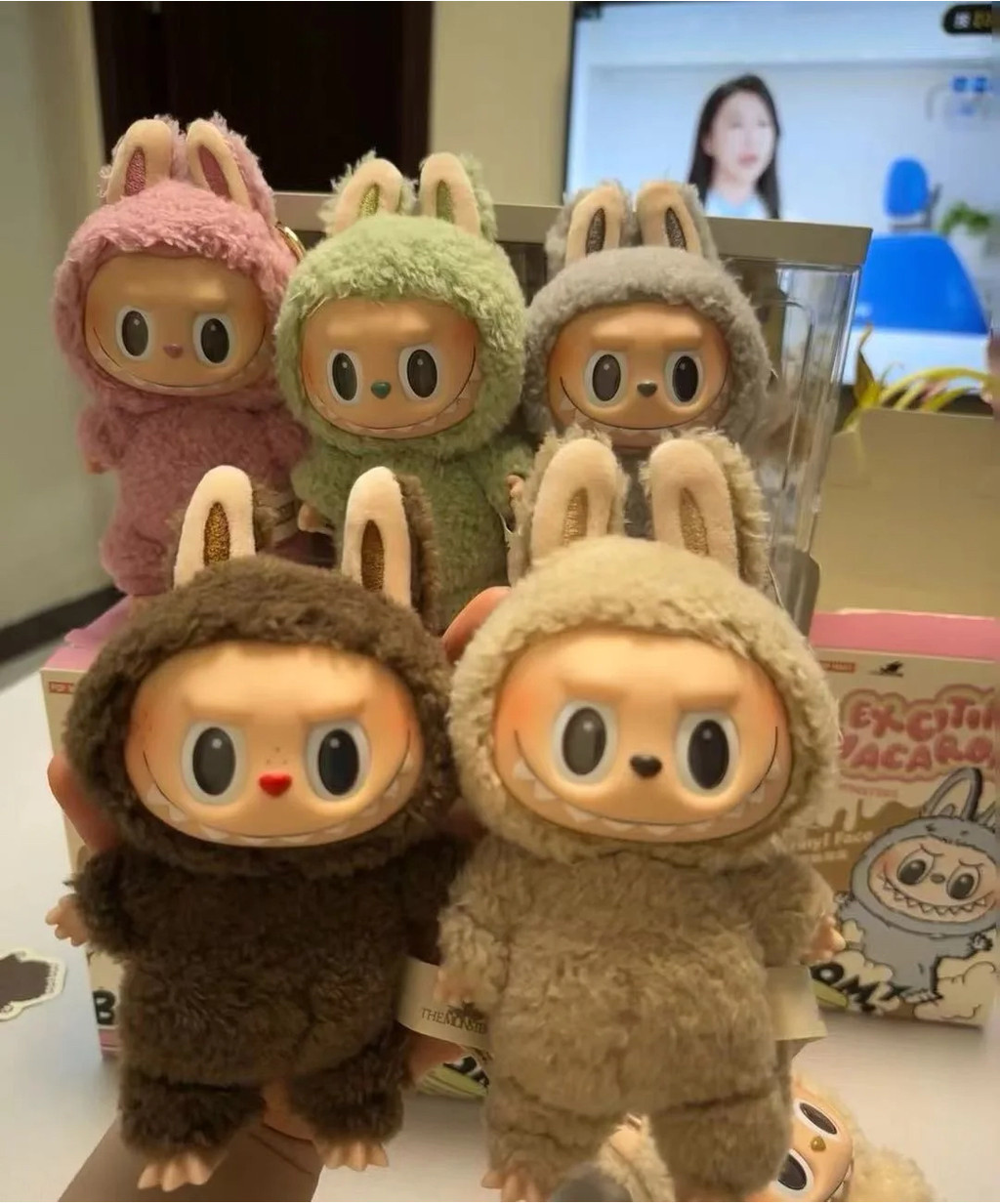 Cartoon Cute Labubu The Monsters Box Mystery Action Figure Toys Cardiac ...