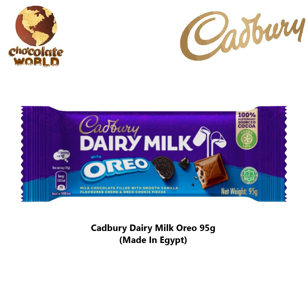 Cadbury Dairy Milk with Oreo 95g | Shopee Malaysia