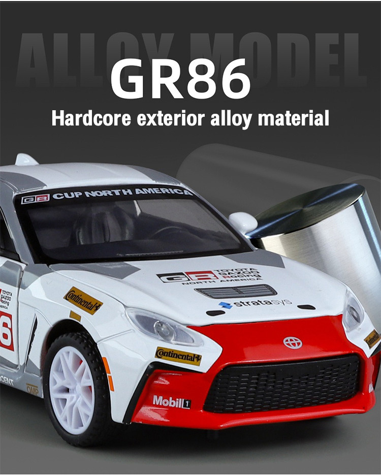 KLT 1:32 Toyota GR86 Diecast Model Car Alloy Cars Toys Collection Gift ...