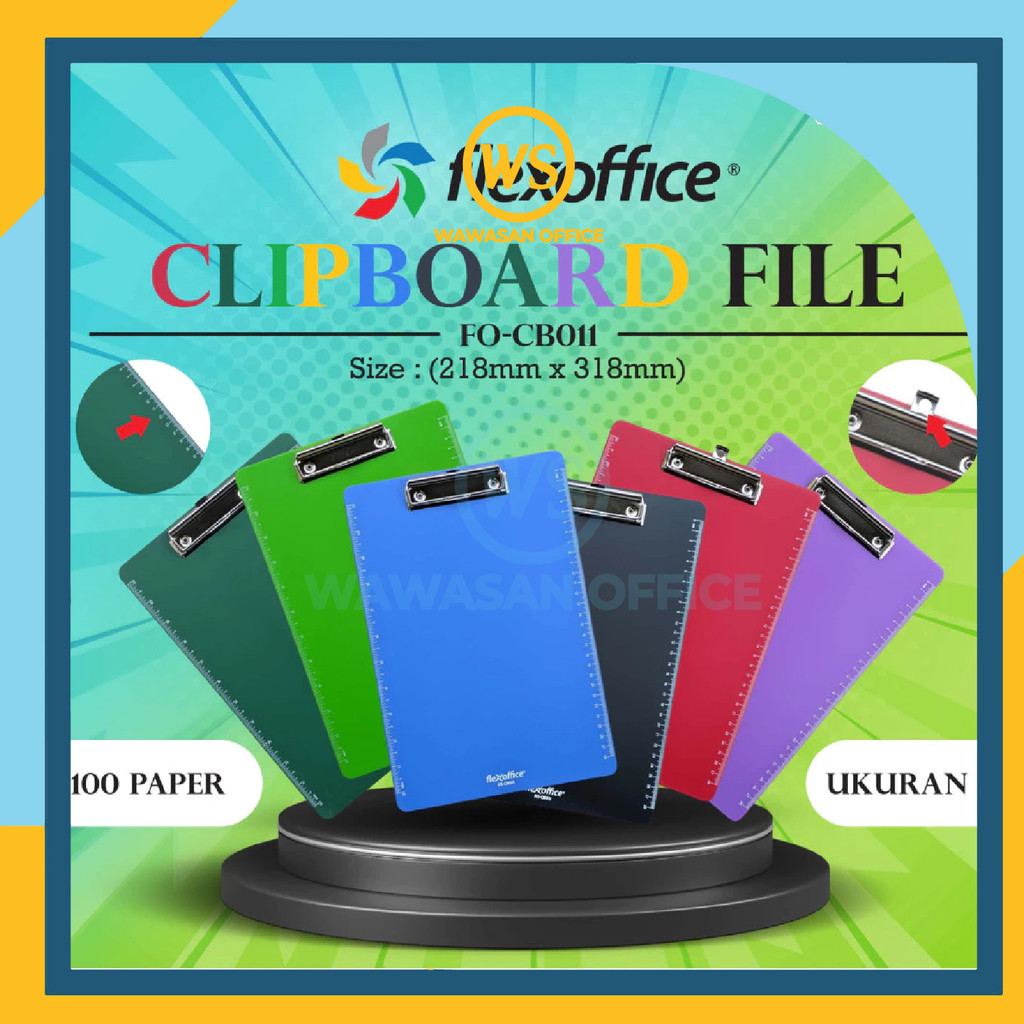 Flexoffice A4 Clip Board / A4 Clipboard / Paper Clipboard / Wire Clip ...