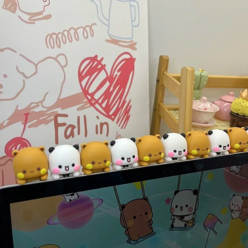 Cute Couples Bubu Dudu Panda Bear Car Center Console Navigator Screen ...