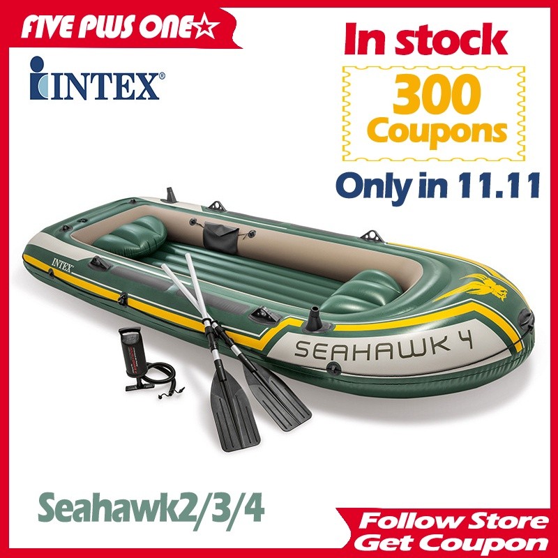 in stock 【In stock】INTEX Inflatable Boat Group Seahawk2/3/4 Fishing ...