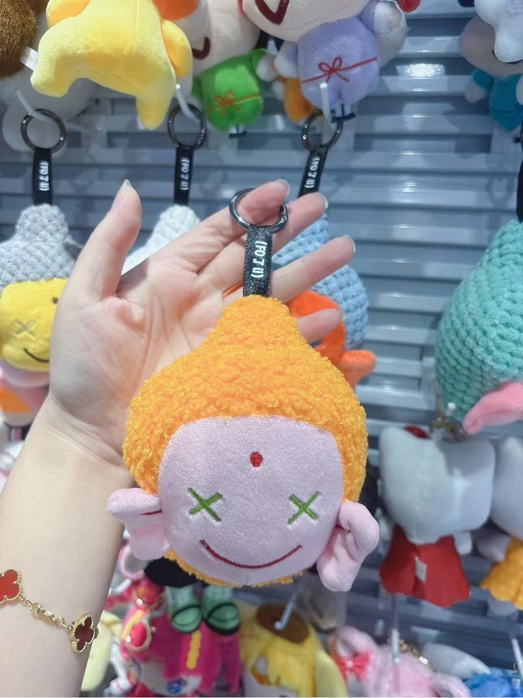 LYDIA Amitofo Good Luck Keychain Plush Doll Bag Pendant | Shopee Malaysia