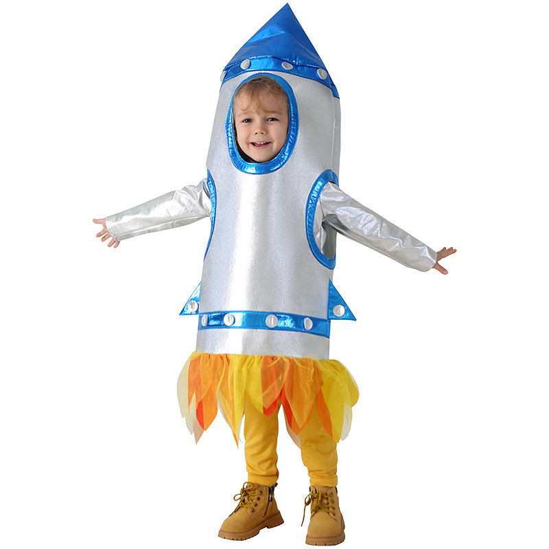 Rocket Astronaut Costume for Kids Boy Girl Spaceship Rocketship Cosplay ...