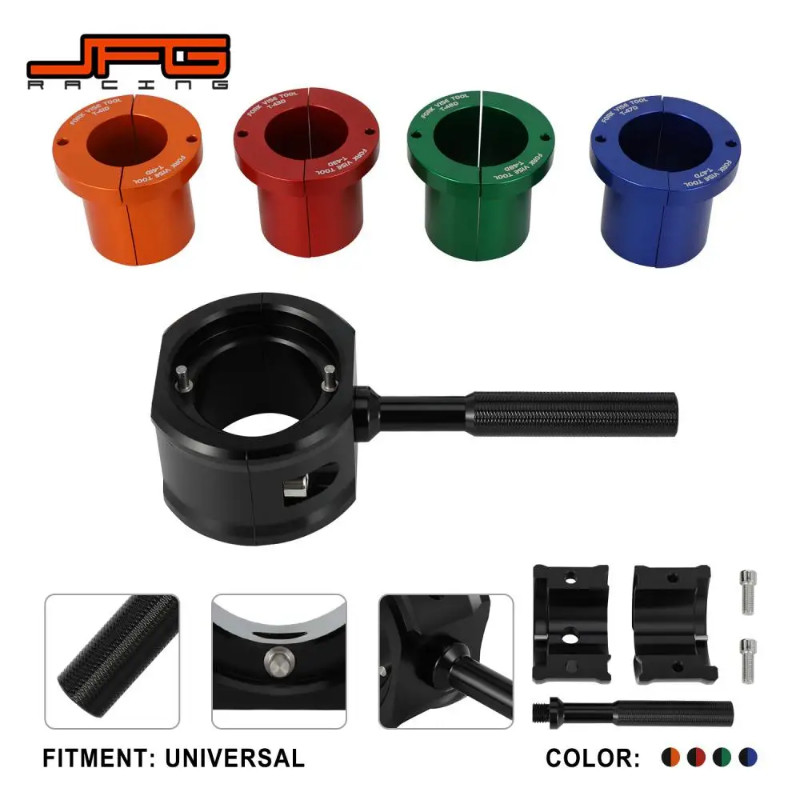Motorcycle Universal Shock Absorber Fork Vise Tool Front Polished Rod ...