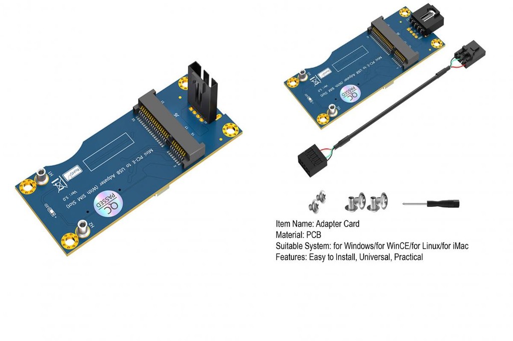 2g Gsm Adapter Mini Pci-e to Usb Adapter Card for Seamless 3g/4g ...