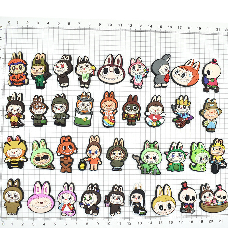 Cute Labubu Crocs Jibbits Popmart Labubu Jibitz Charm Anime Jibbitz ...