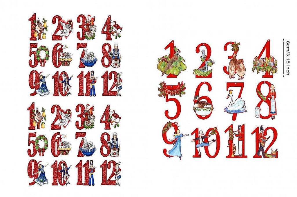 High-quality Wooden Christmas Decorations Vintage Holiday Hangings ...