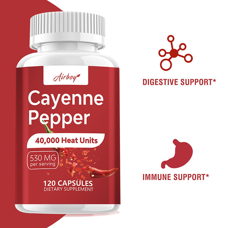 Airboy Pure Raw Cayenne Pepper, No Magnesium or Rice Powder, Pure, Lab ...