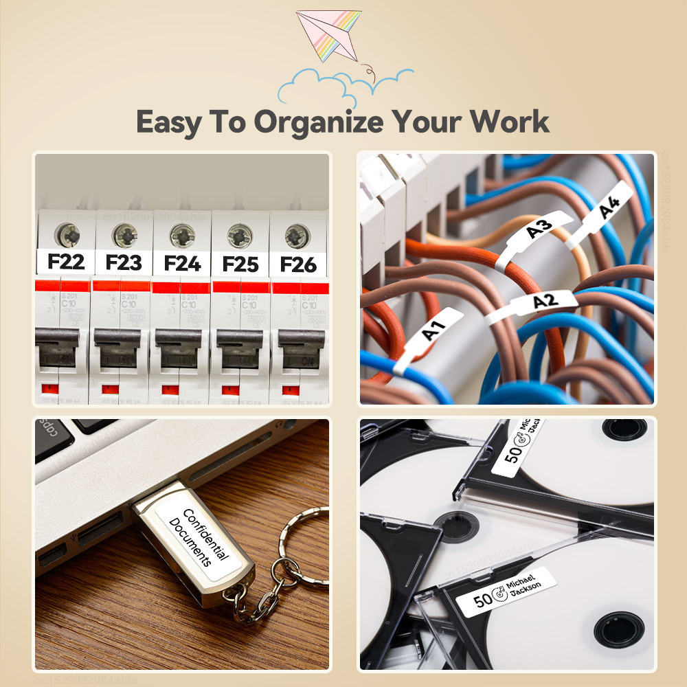 Marklife Thermal Label Sticker Printer P12 Mini Portable Bluetooth ...