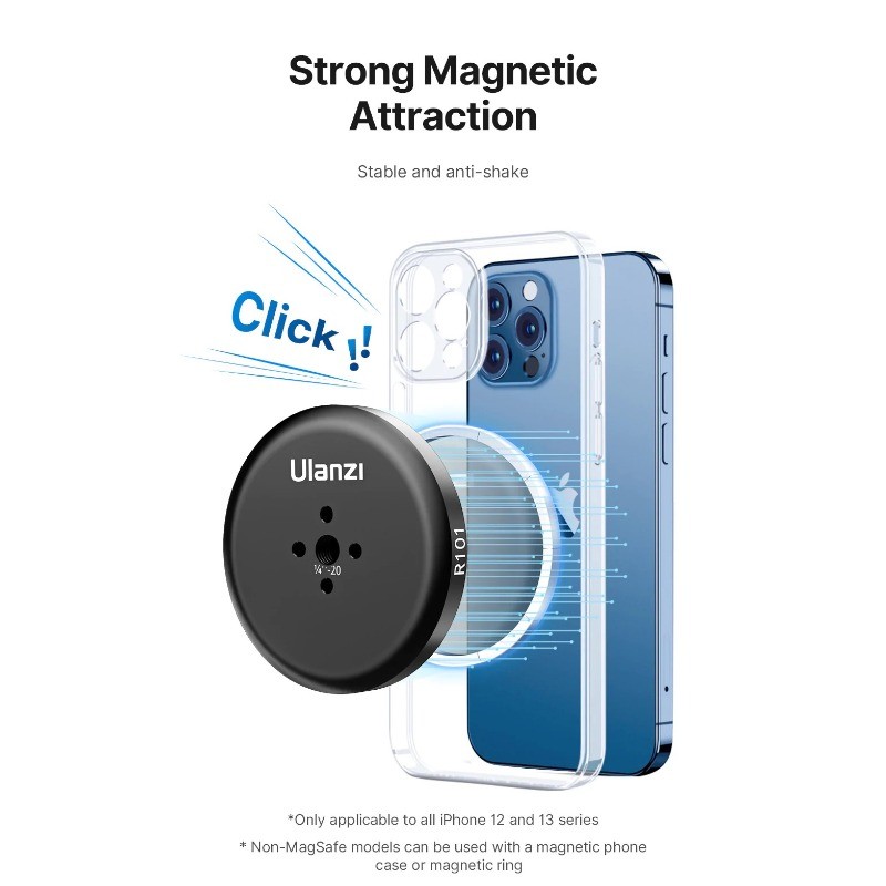 Ulanzi R101 Smartphone MagSafe Mount with 1/4" Screw and 360 Degree ...