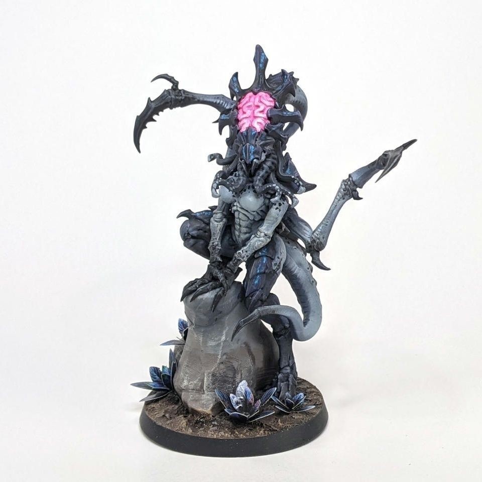 Warhammer 40k Neural Knife Axe Worm 70mm Soldier Figure Model White ...