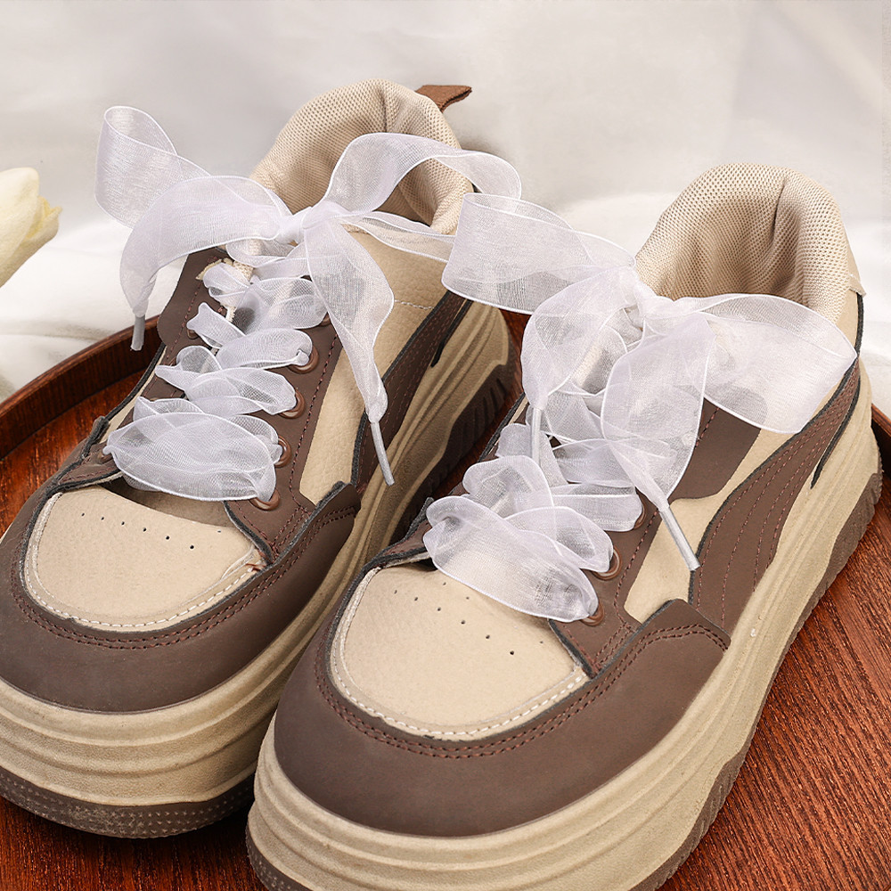 Ballet-style Ultra Thin Lace Mesh Shoe Laces -2.5CM Width Sweet ...