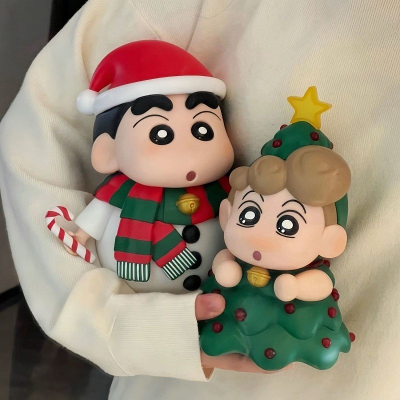 Christmas Crayon Shin Chan Cute Doll Snowman Shin Chan Christmas Trees ...