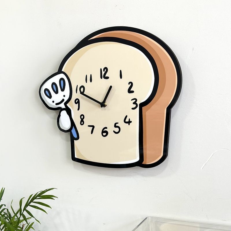 Anpanman Creative Wall Clock Living Room Cartoon Silent Clock Household ...