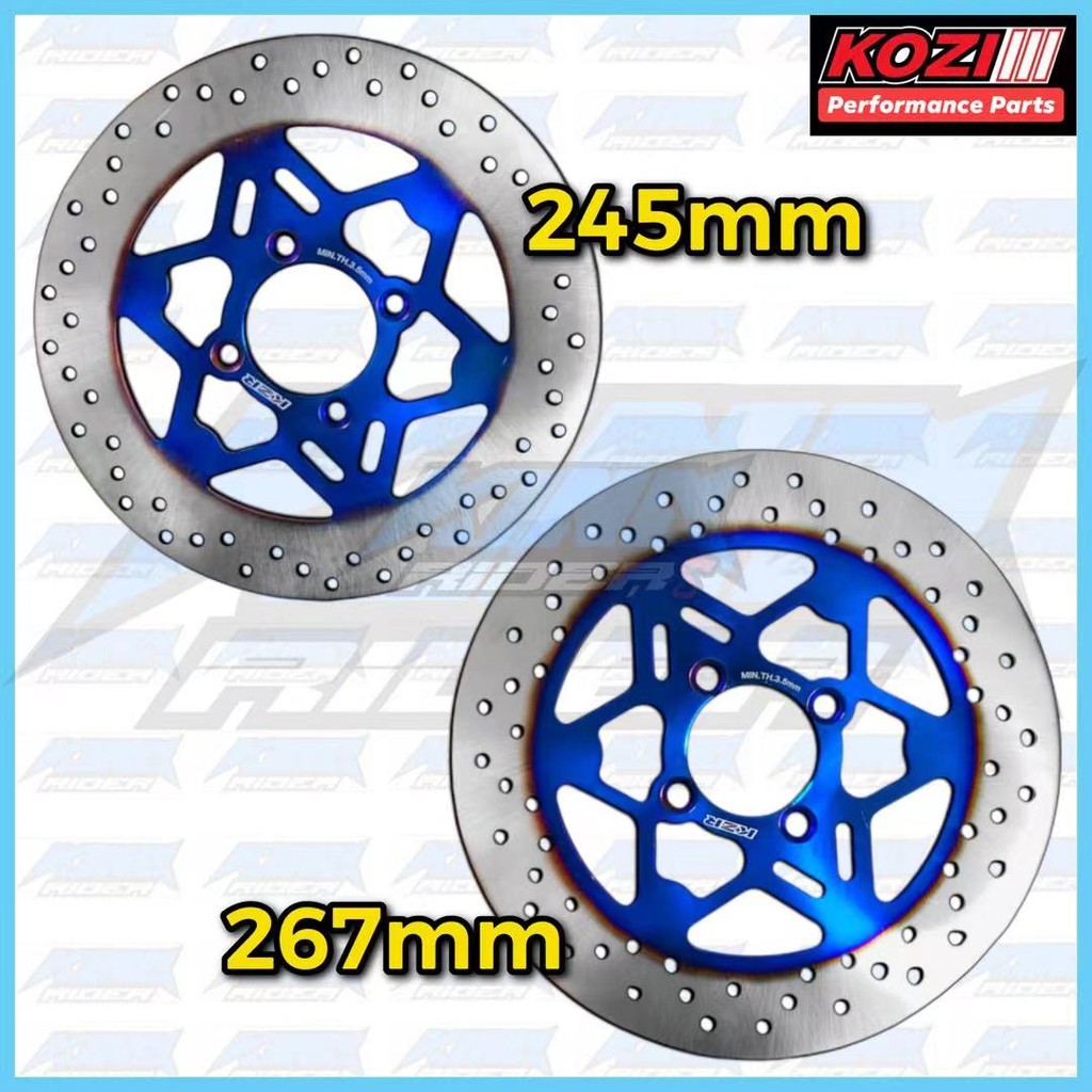 KOZI KZR Racing Titanium Front Disc Plate Piring Disc 245mm 267mm 4 ...