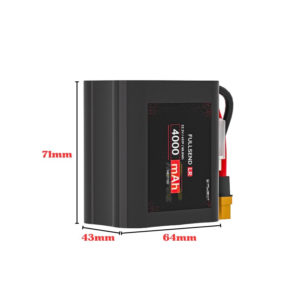iFlight FULLSEND LR EVE INR21700-40P 6S1P 4000mAh 22.2V Li-Ion Battery for Chimera7 Pro V2 BOB57 ...