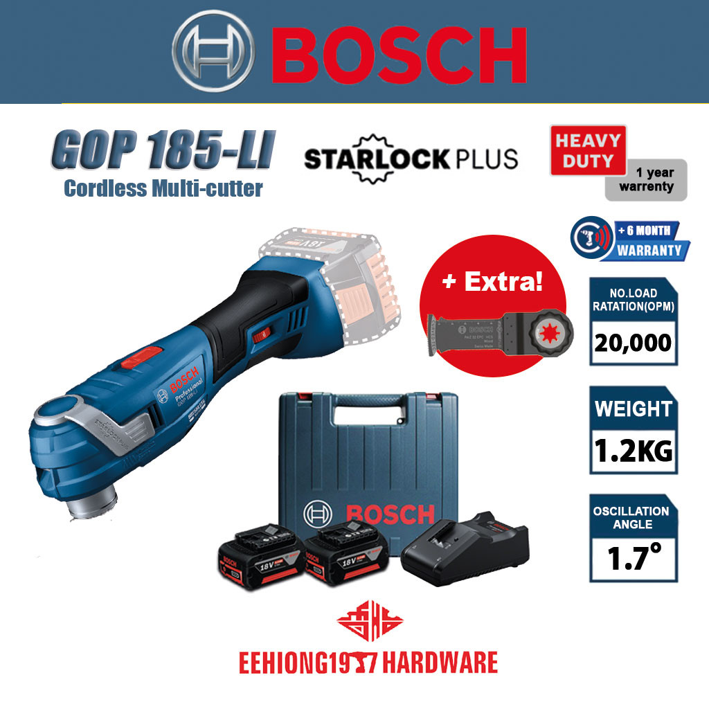 BOSCH 18V GOP 185-LI GOP185 GOP 185 Professional Cordless Multi-cutter ...