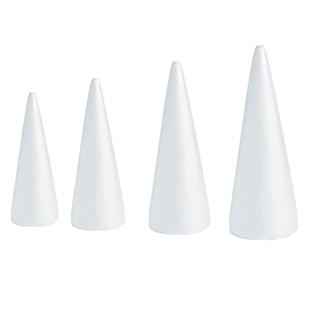 FSFO| Foam Cones Polystyrene for Crafts DIY Painting Triangle Tree ...