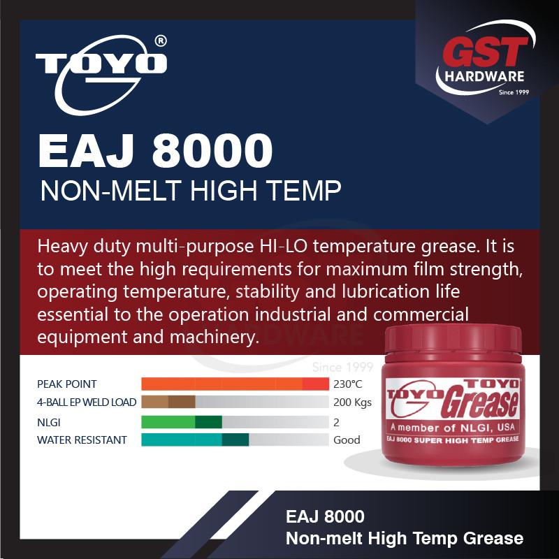 Toyo-G High Temp Grease High Temperature Grease Bearing EAJ 8000 Hi ...