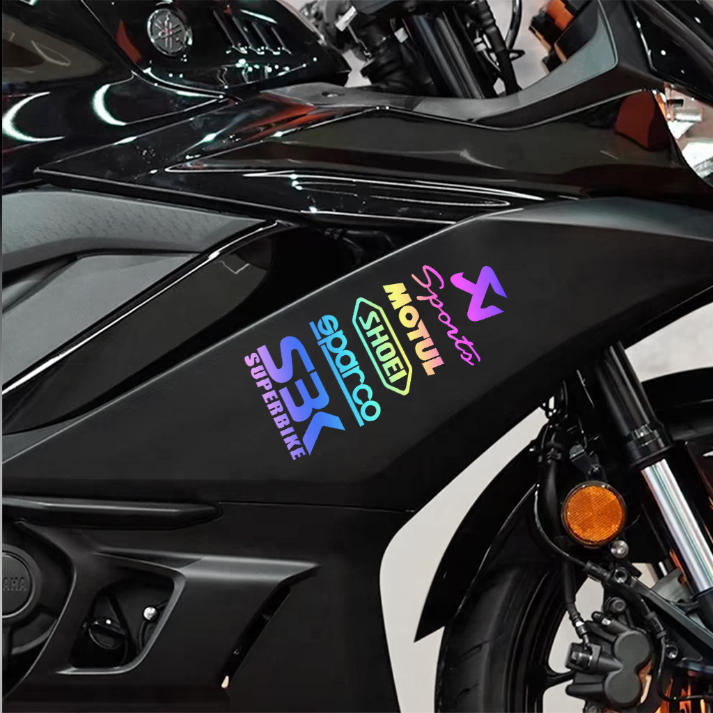 Moutul Sparco Akrapovic Shoei Sponsor Laser Rainbow Motorcycle Sideband ...