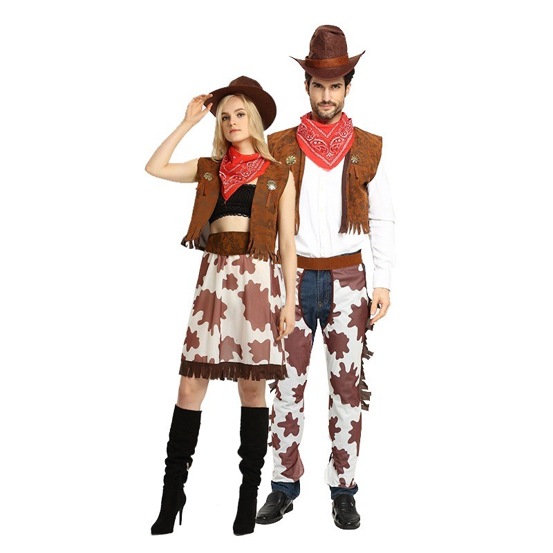 Halloween COS Masquerade Costume Children Cowboy Theme Dress Up Western ...