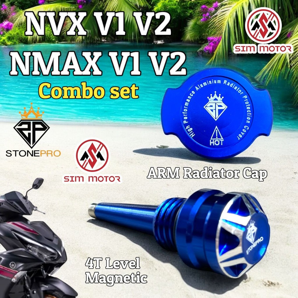 NVX V1 V2 / NMAX V1 V2 - STONEPRO -MAGNETIC ENGINE OIL LEVEL 4T - Arm ...
