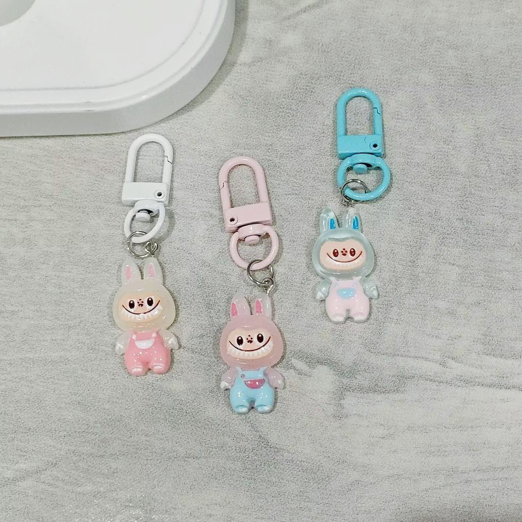 Labubu Doll Keychain Labubu Strap Pants Keychain Animal Keyring Car ...