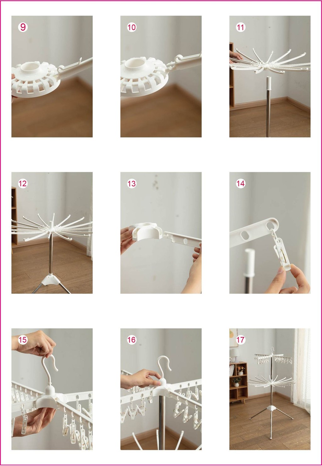 Simba Baby Clothes Dryer, 3-Tier Stainless Steel Newborn Clothes Rack ...