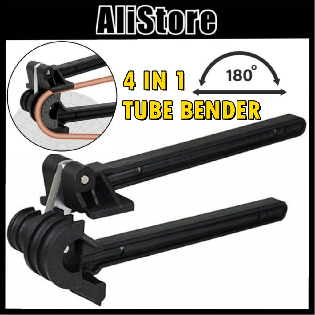 ALi 4 in 1 Pipe Bender Manual Pipes Bending Tools 90 180 Degree ...