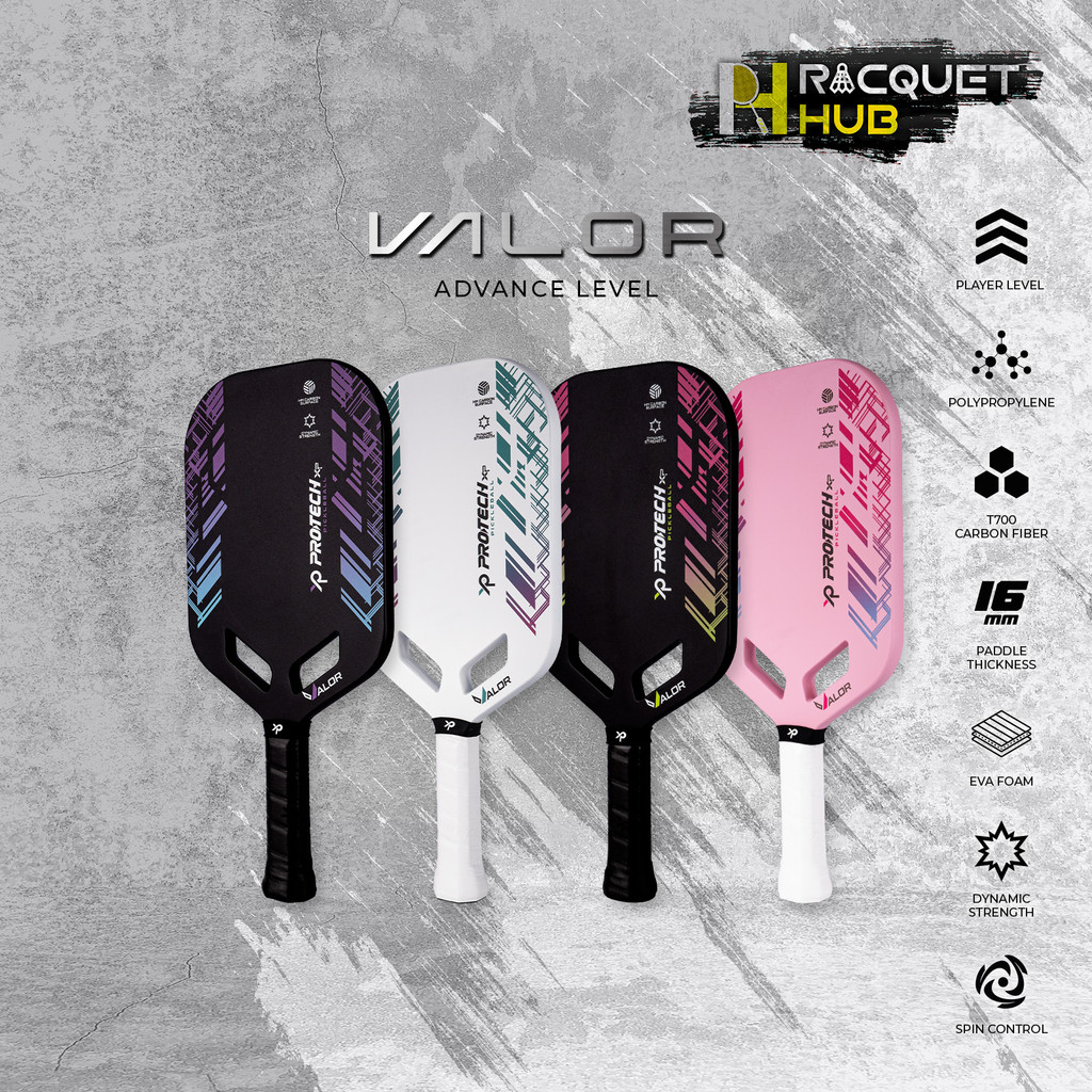 Protech XP Pickleball Paddle -"VALOR" Series (1 Paddle with Cover ...
