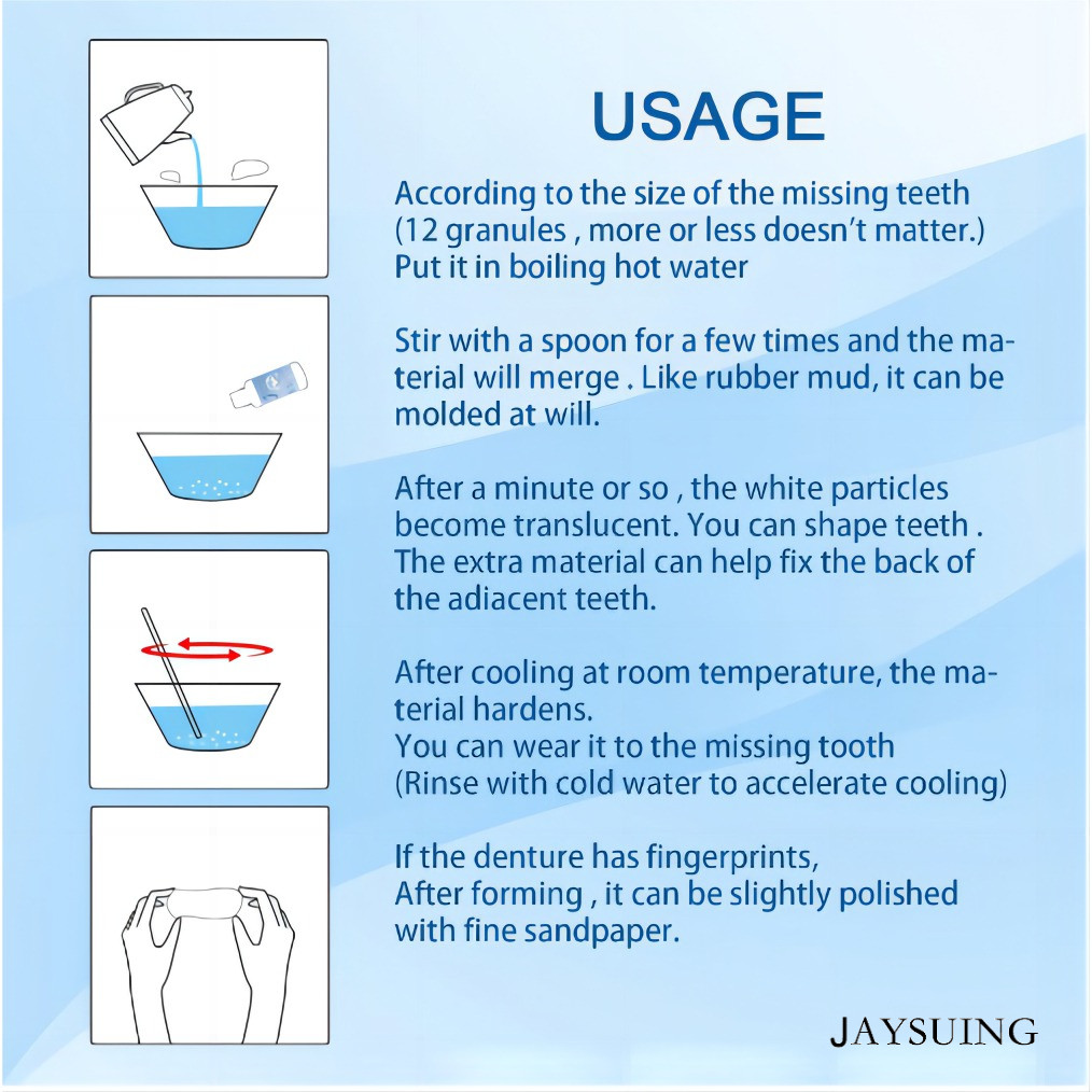 【Original Quality】Teeth Temporary Tooth Repair Kit Jaysuing DIY Tooth ...