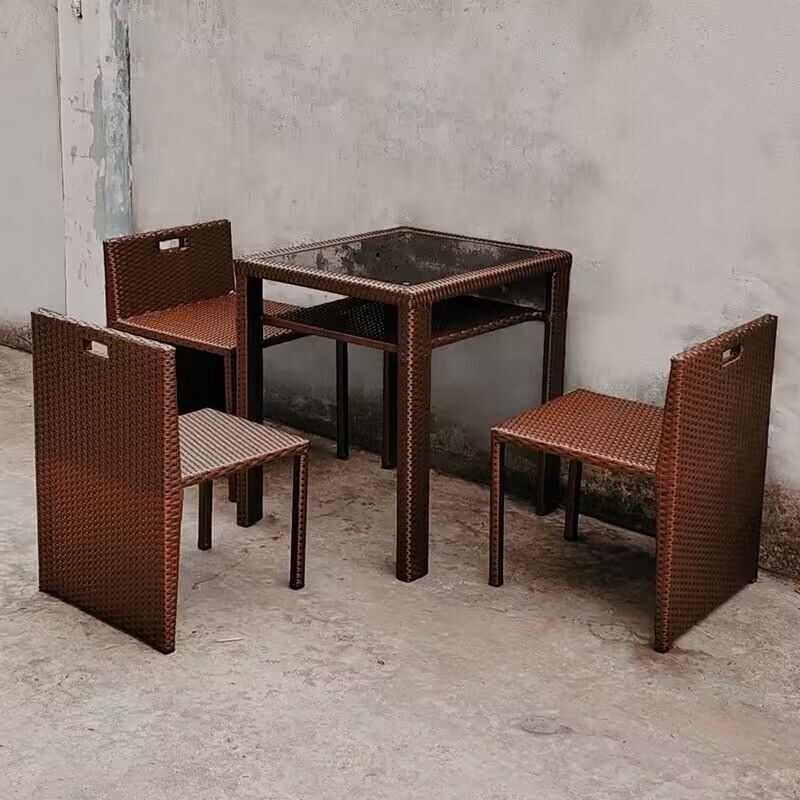 Three Piece Set Combination Leisure Coffee Outdoor Tea Table And Chair ...