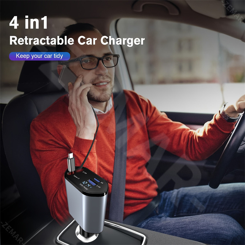 4 in 1 Jaecoo J7 J8 Car Charger Super Fast Charging Universal USB Type ...