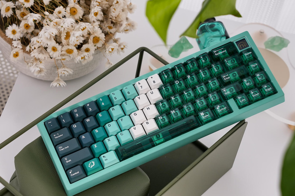 Forest Keycaps Gradient Green PBT+PC Light through Cherry profile ...