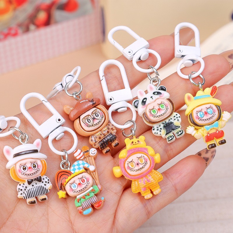 Dressing Labubu Keychain - Gifts for Friends, Couple - Backpack, Car ...