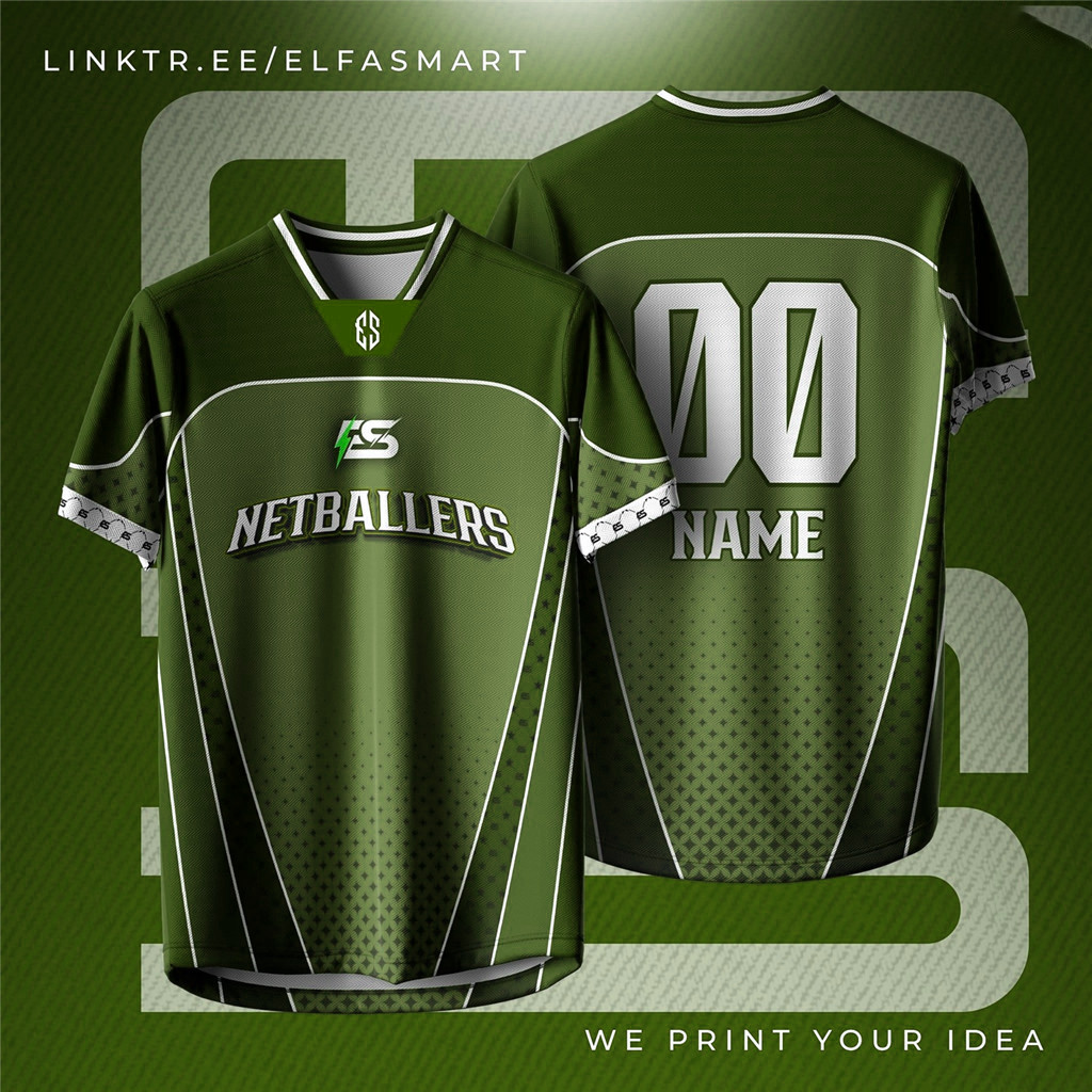 Fresh Design Fully sublimated Netball NFL jersey custom name Malaysian ...