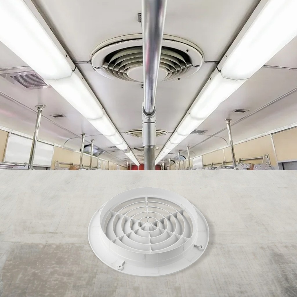 Adjustable Air Ventilation Cover Round Ducting Ceiling Wall Hole ABS ...
