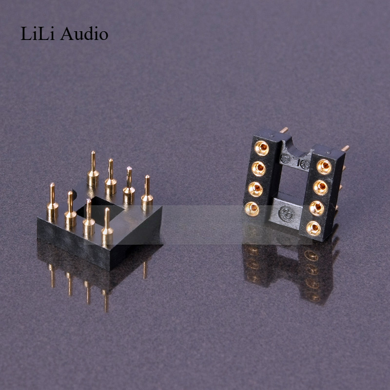 Nextron 8Pin IC Socket Gold Plated DIP-8 for Audio Amplifier Audiophile ...